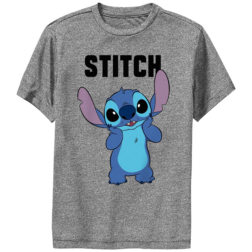 Disney's Lilo & Stitch Boys 8-20 Surprised & Cute Stitch Performance Tee