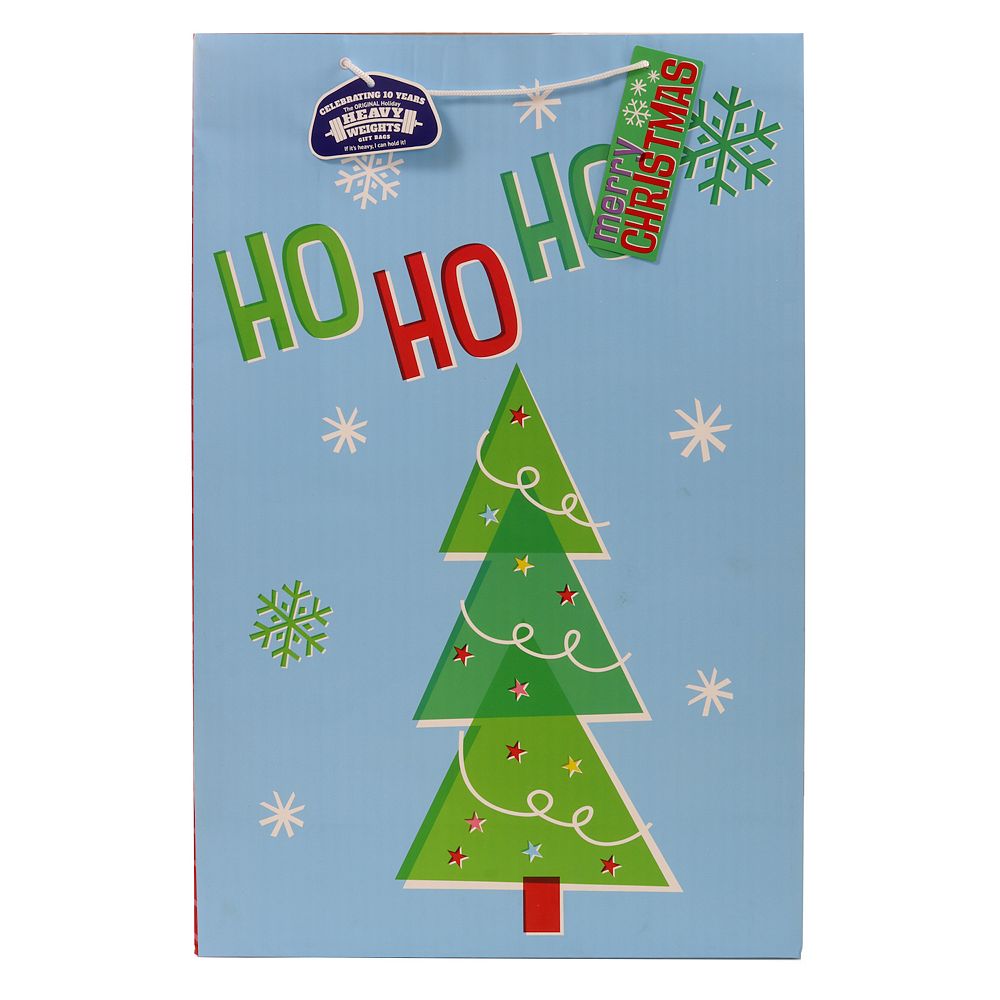 Christmas Ho Ho Ho Tree Super Jumbo Gift Bag