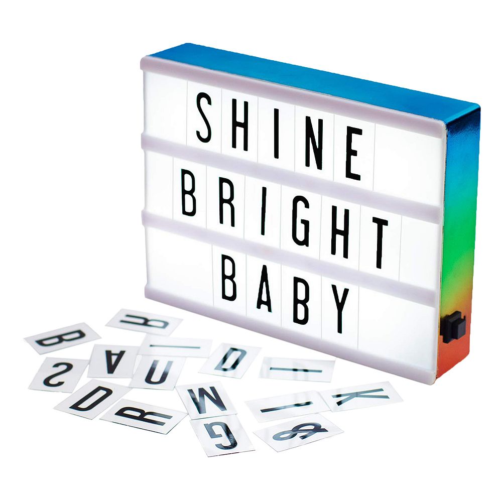 Personalized Cinema Light Box with Letters and Numbers - DIY Sign