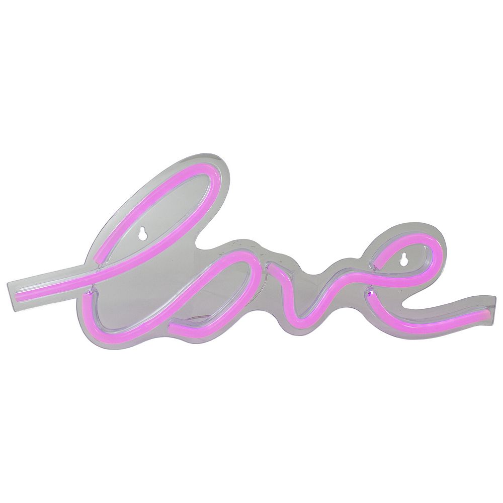 Northlight 18" Pink LED Lighted 'Love' Neon Style Valentine's Day Wall Sign
