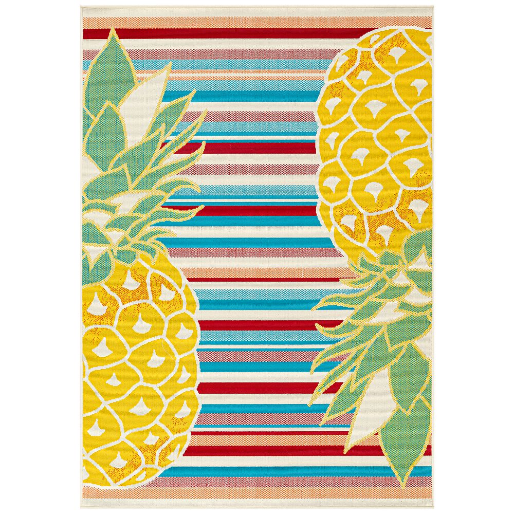 Sonoma Goods For Life® Pineapple Stripe Indoor/Outdoor Area Rugs