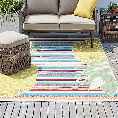 Sonoma Goods For Life® Pineapple Stripe Indoor/Outdoor Area Rugs