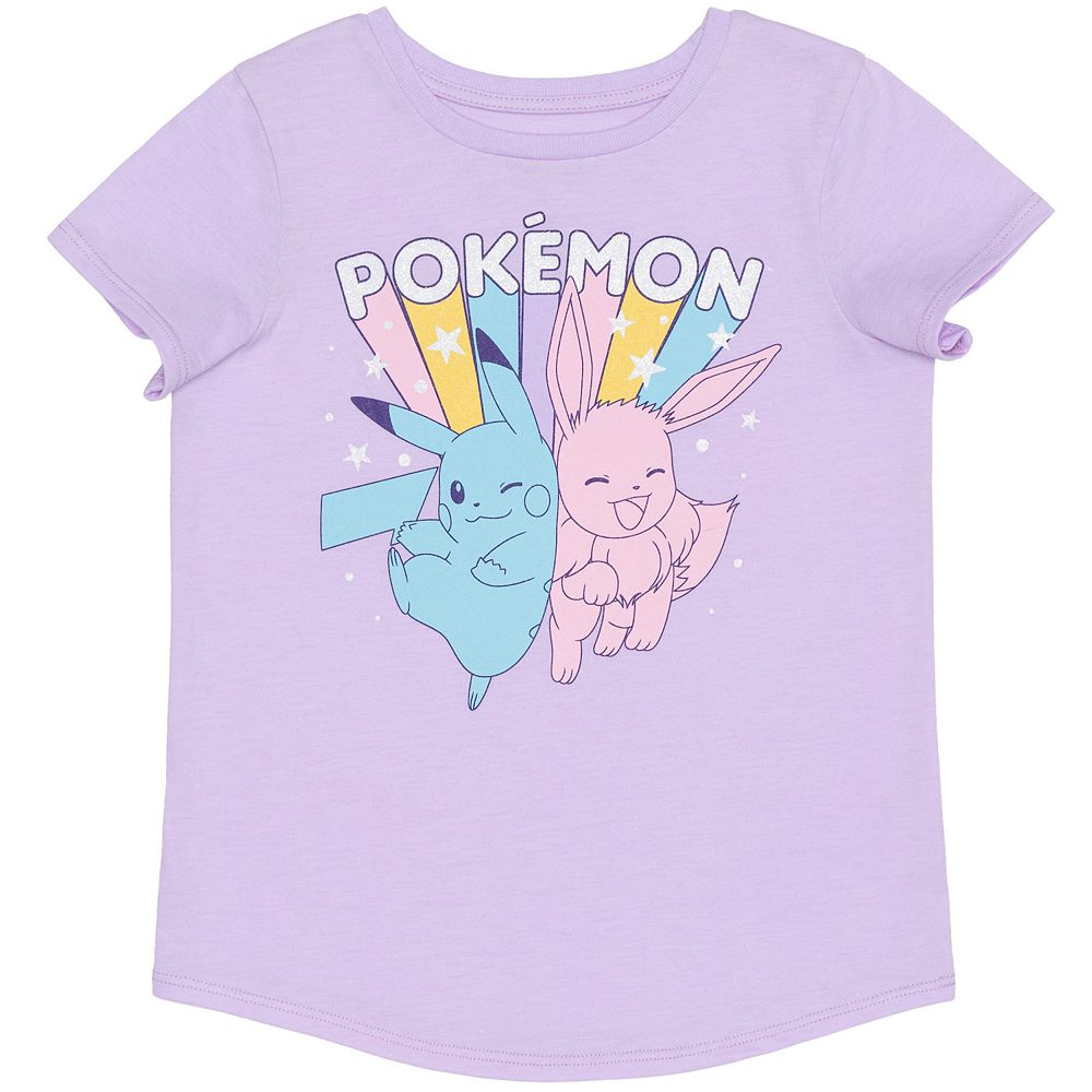 Girls 4-12 Jumping Beans® Pokemon Pikachu & Eevee Graphic Tee