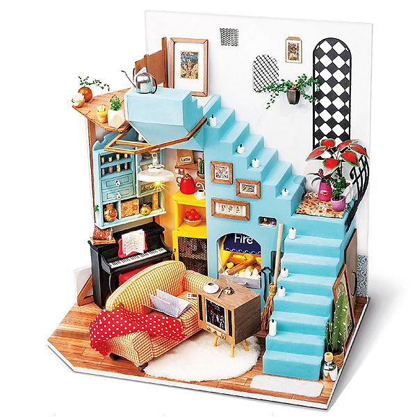 DIY 3D House Puzzle - Joy's Living Room 214pcs