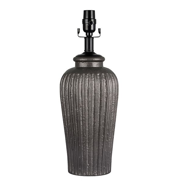 Turned Ceramic Natural Accent Lamp Base