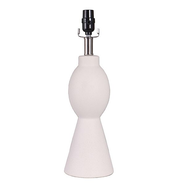 Modern White Ceramic Accent Lamp Base