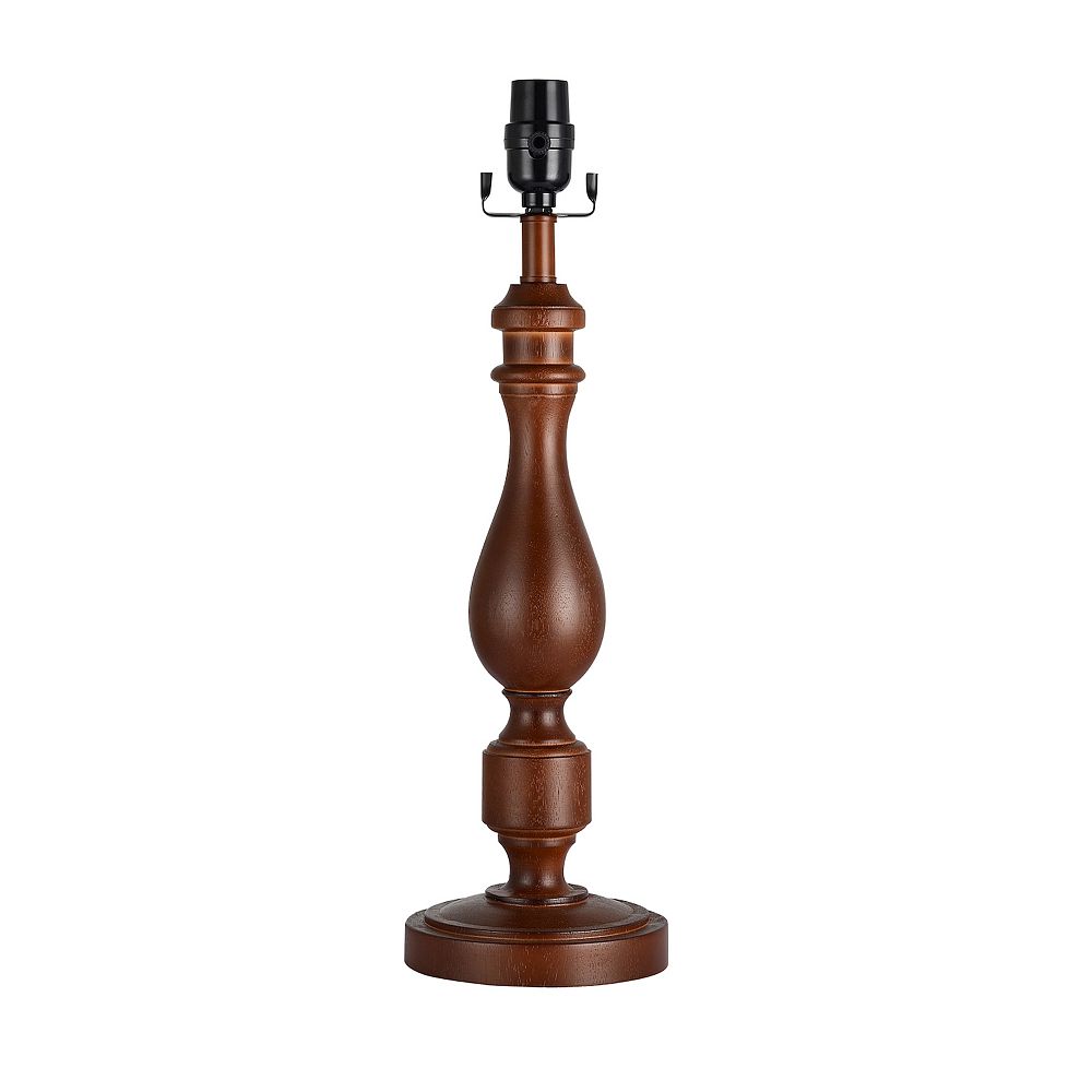 Traditional Stick Walnut Accent Lamp Base