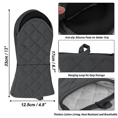 Canvas Oven Mitts Toaster Gloves 1 Pair