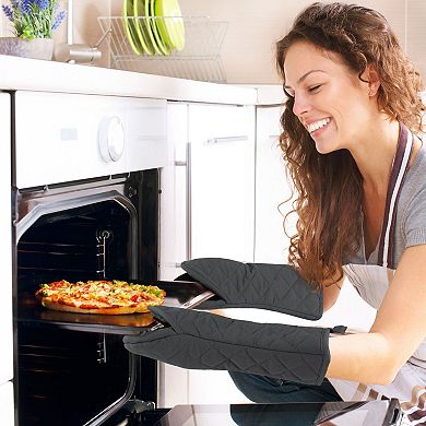 Canvas Oven Mitts Toaster Gloves 1 Pair
