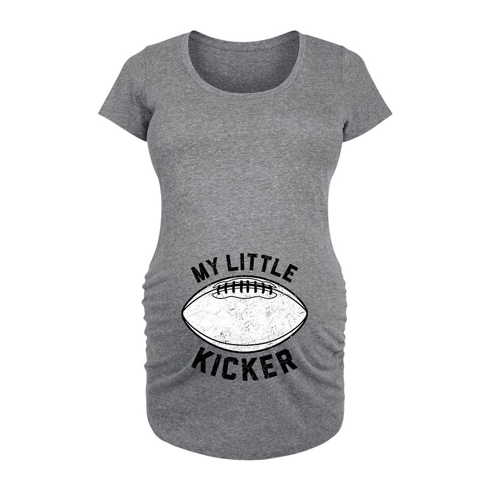 Maternity My Little Kicker Football Graphic Tee