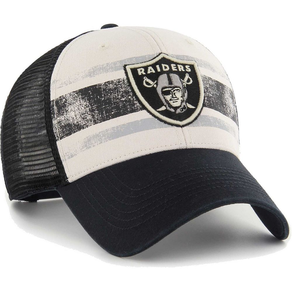 Men's '47 Cream Las Vegas Raiders Breakout MVP Trucker Adjustable Hat