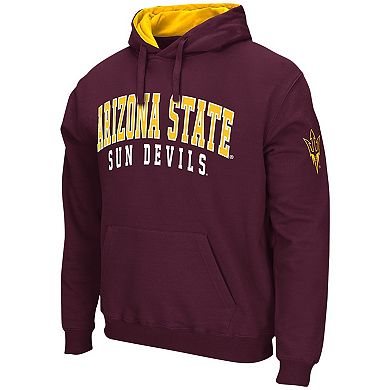Men's Colosseum Maroon Arizona State Sun Devils Double Arch Pullover Hoodie