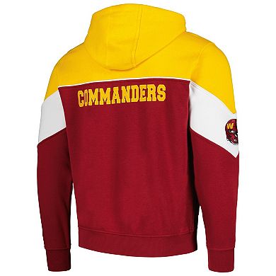 Men's Starter Burgundy/Gold Washington Commanders Running Back Full-Zip Hoodie