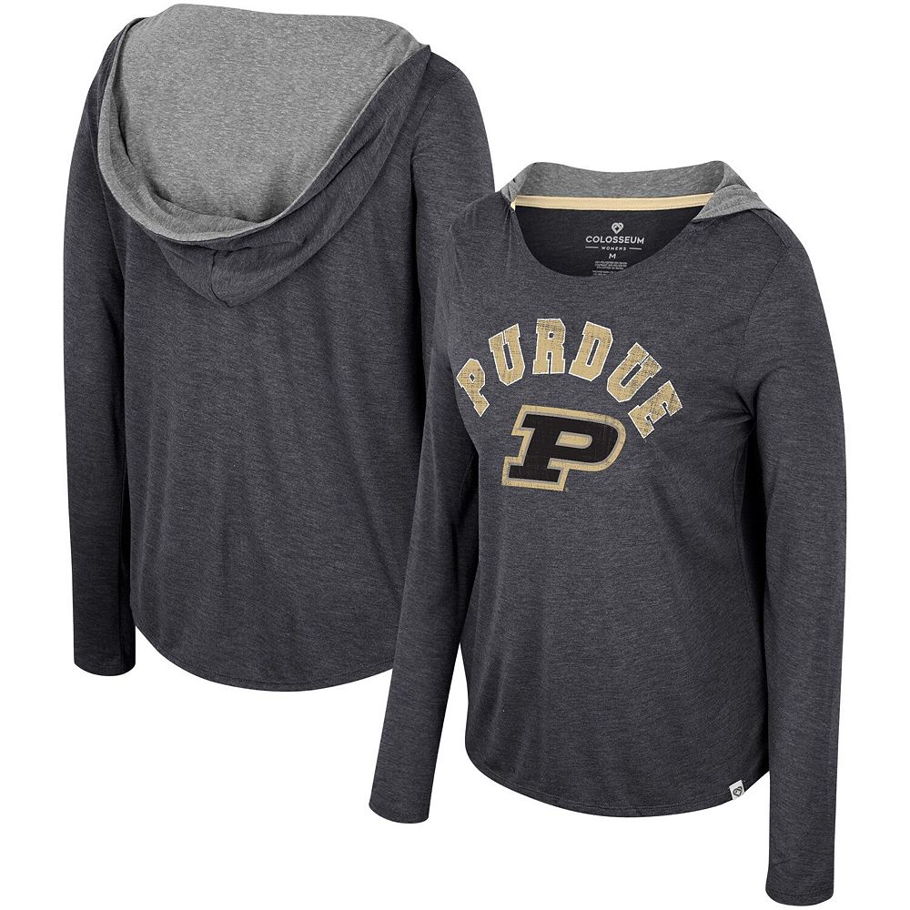 Women's Colosseum Black Purdue Boilermakers Distressed Heather Long ...
