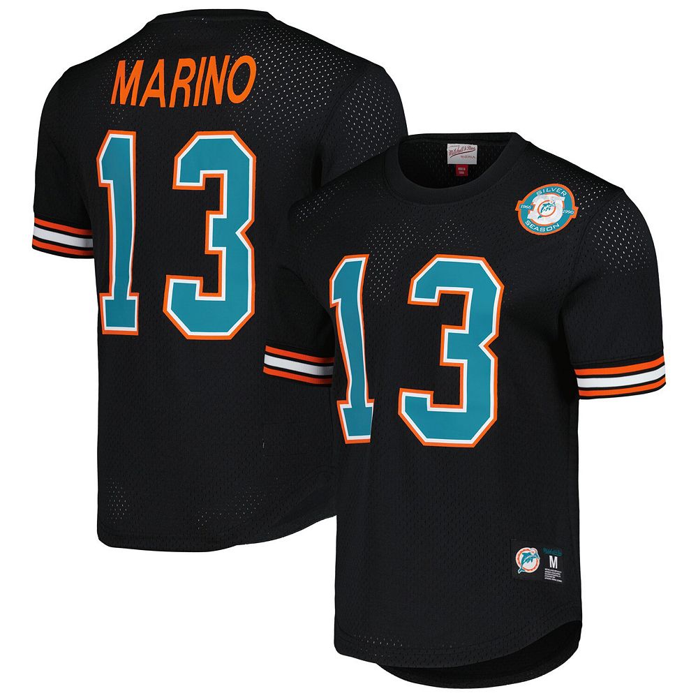 Men's Mitchell & Ness Dan Marino Black Miami Dolphins Retired Player ...