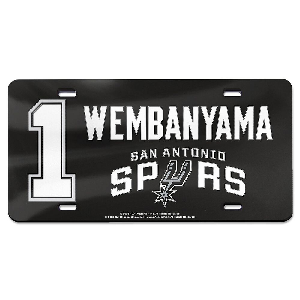 WinCraft Victor Wembanyama San Antonio Spurs Laser Cut Acrylic License ...