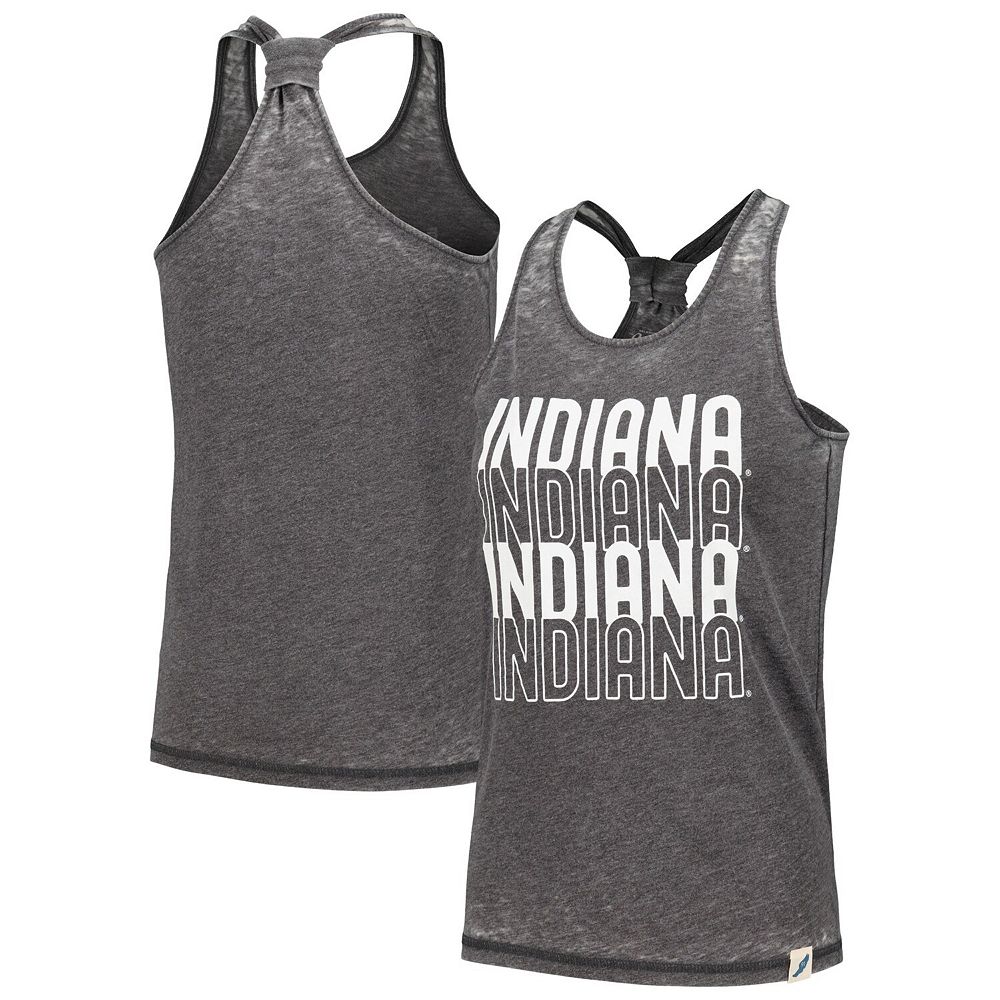 Women's League Collegiate Wear Black Indiana Hoosiers Stacked Name ...