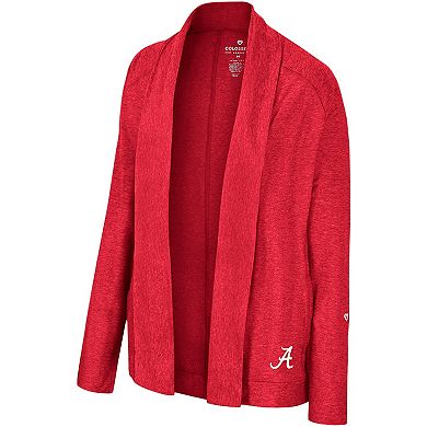Women's Colosseum Crimson Alabama Crimson Tide Morningside Cardigan Sweater