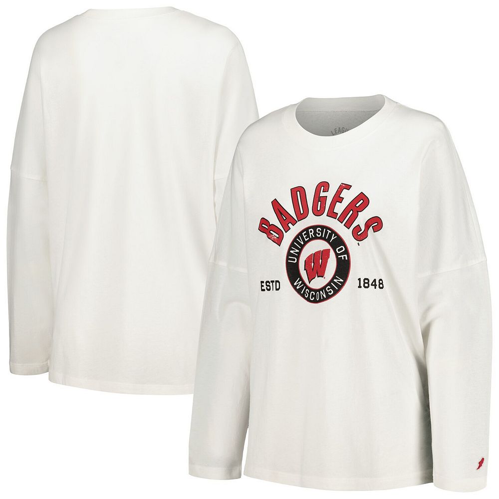Women's League Collegiate Wear White Wisconsin Badgers Clothesline ...