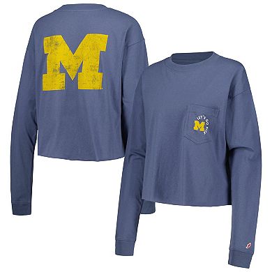 Women's League Collegiate Wear Navy Michigan Wolverines ClotheslineÂ ...