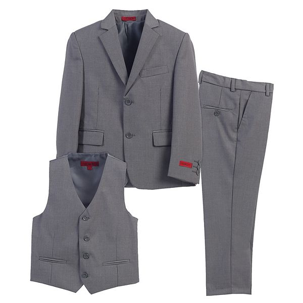 Gioberti Kid's Formal 3-piece Suit, Jacket, Vest, And Dress Pants Suit Set
