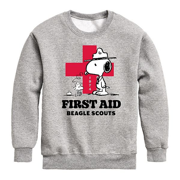Boys 8-20 Peanuts First Aid Beagle Scouts Fleece Sweatshirt