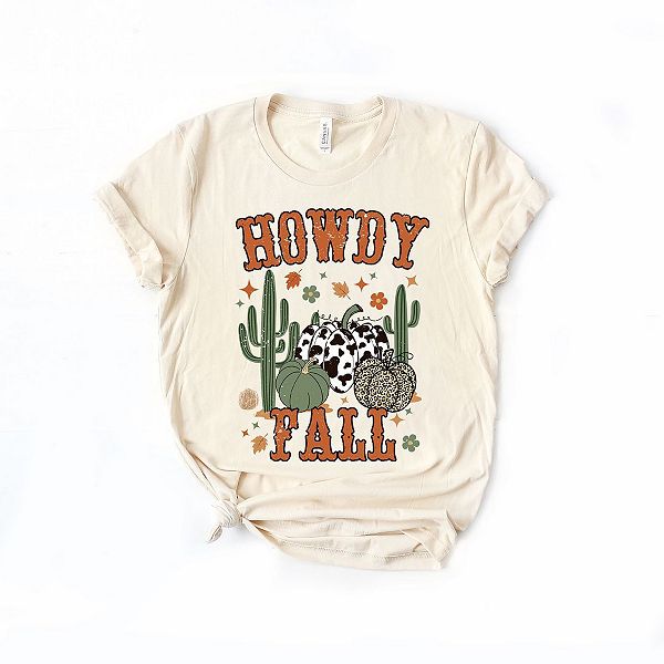 Howdy Fall Cactus Short Sleeve Graphic Tee