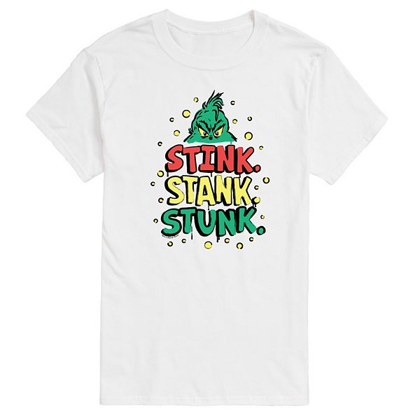 Big & Tall Dr. Seuss The Grinch Stink Stank Stunk Graphic Tee