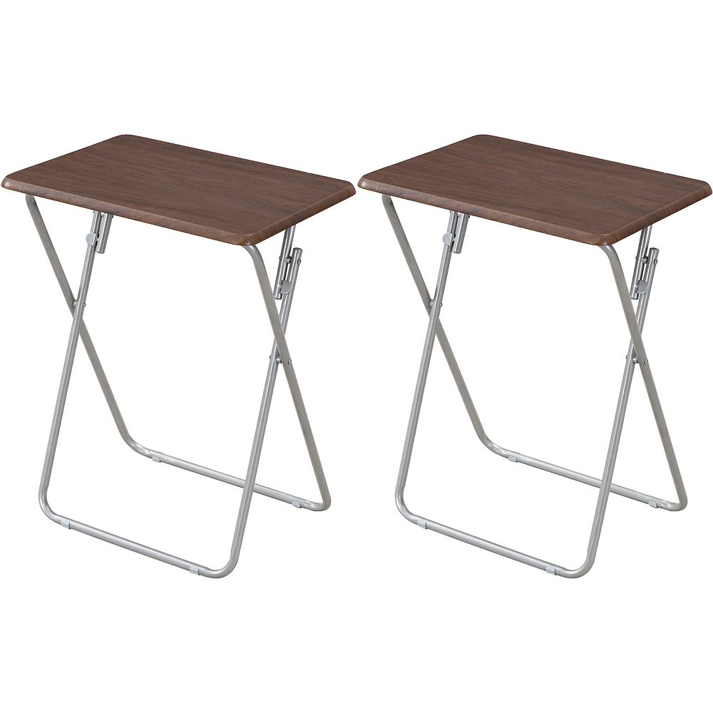 eHemco Folding TV Tray Tables for Eating, 2 Piece Set