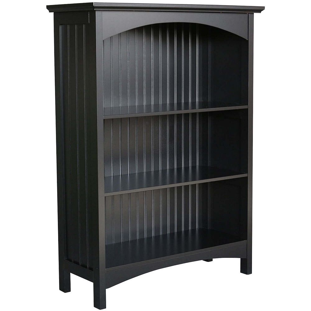 Ehemco 3 Tier Bookcase With 2 Arched Supports