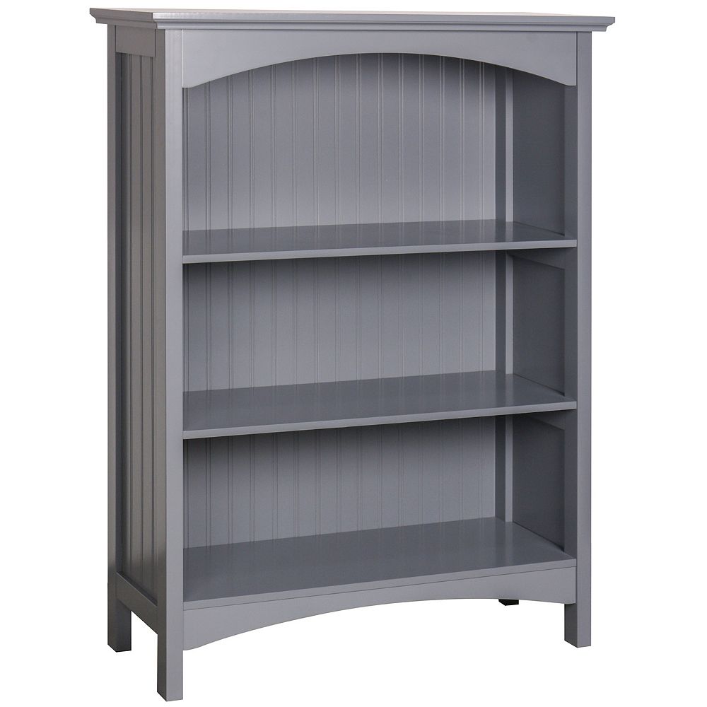 Ehemco 3 Tier Bookcase With 2 Arched Supports