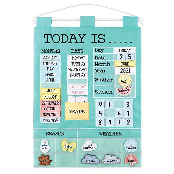 The Peanutshell Children's Learning Calendar, Teal