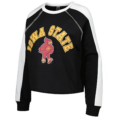 Women's Gameday Couture Black Iowa State Cyclones Blindside RaglanÂ ...