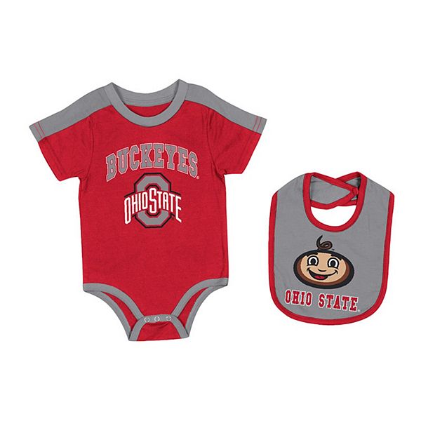 Newborn & Infant Colosseum Scarlet Ohio State Buckeyes Encore Bodysuit ...