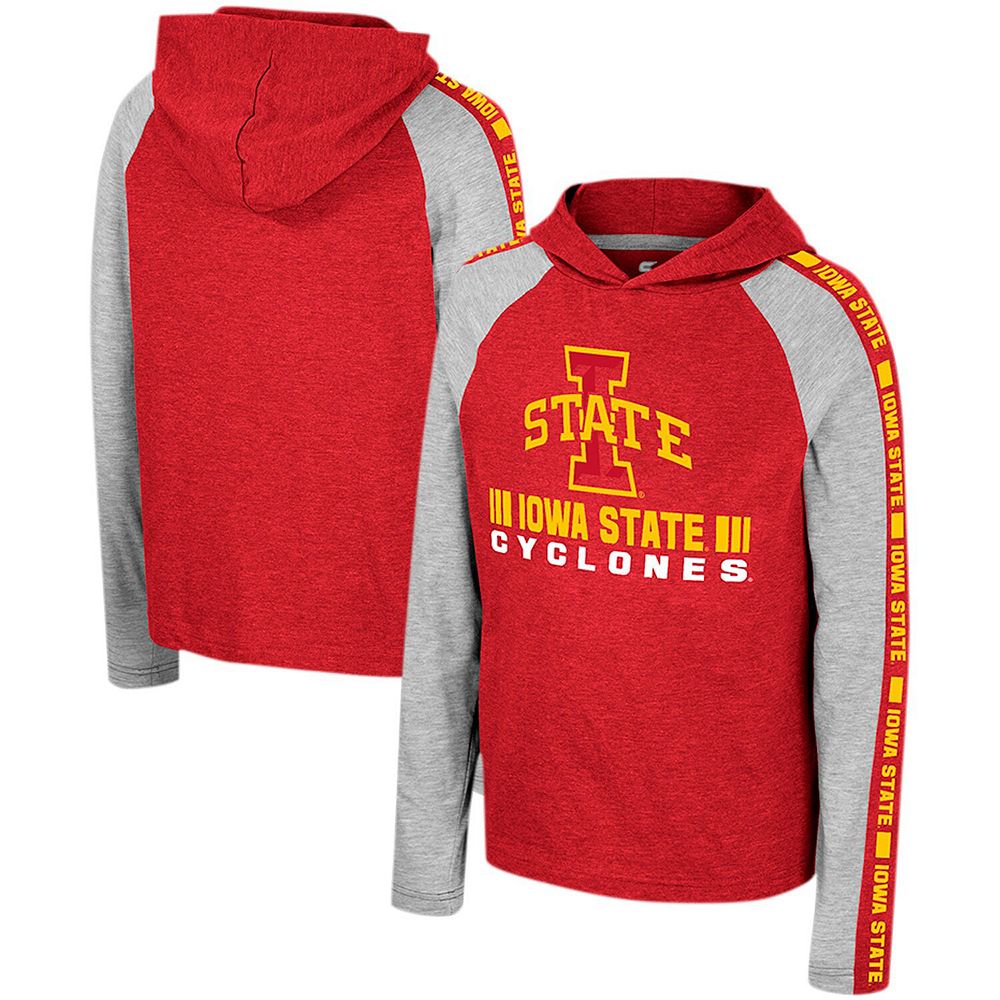 Youth Colosseum Cardinal Iowa State Cyclones Ned Raglan Long Sleeve ...