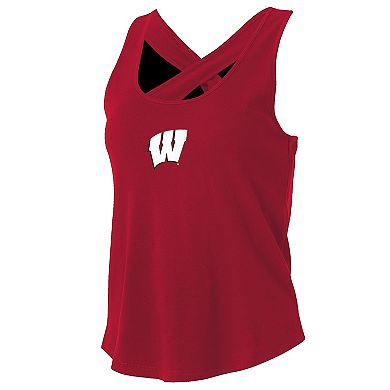 Women's NCAA Wisconsin Badgers Cross Back Tank Top