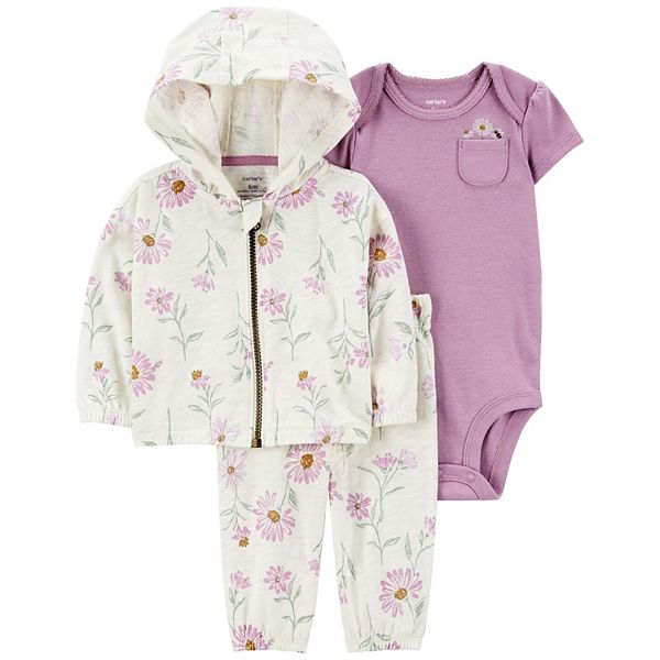 Baby Carter's 3-Piece Floral Little Jacket Set