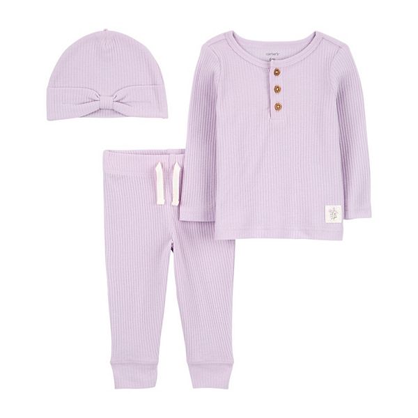 Baby Girl Carter's 3-Piece Drop Needle Outfit Set