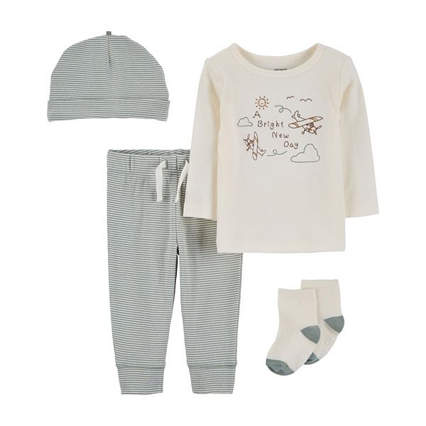 Baby Carter's 4-Piece Airplane Outfit Set