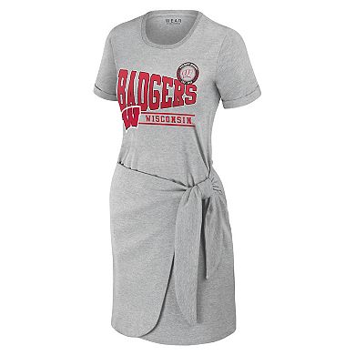 Women's NCAA Wisconsin Badgers Knotted T-Shirt Dress