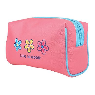 Life is Good Square Cosmetics Bag