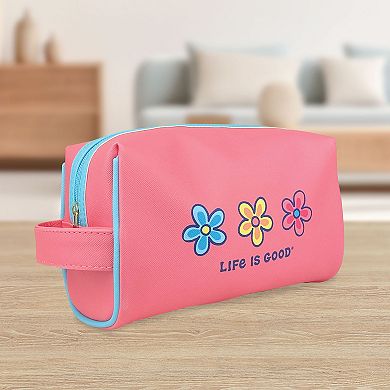 Life is Good Square Cosmetics Bag