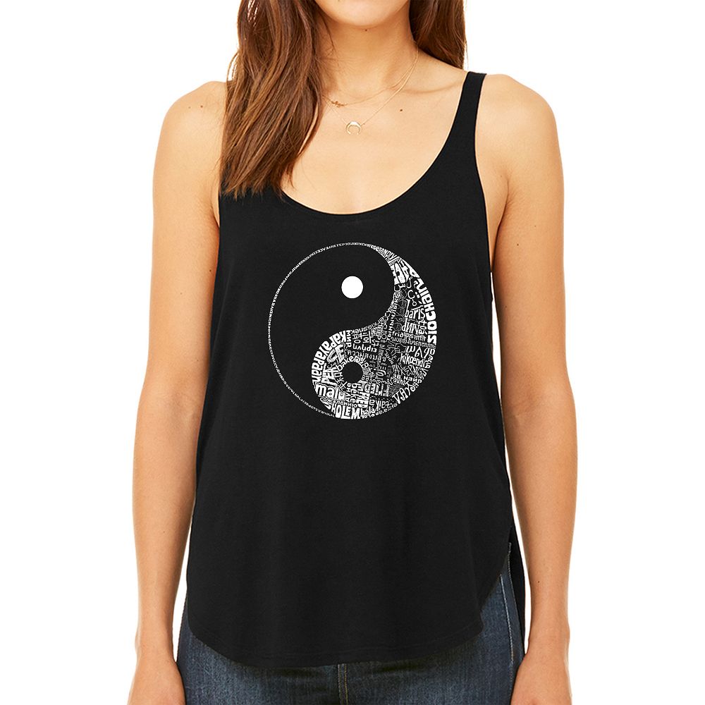 YIN YANG - Women's Word Art Flowy Tank Top