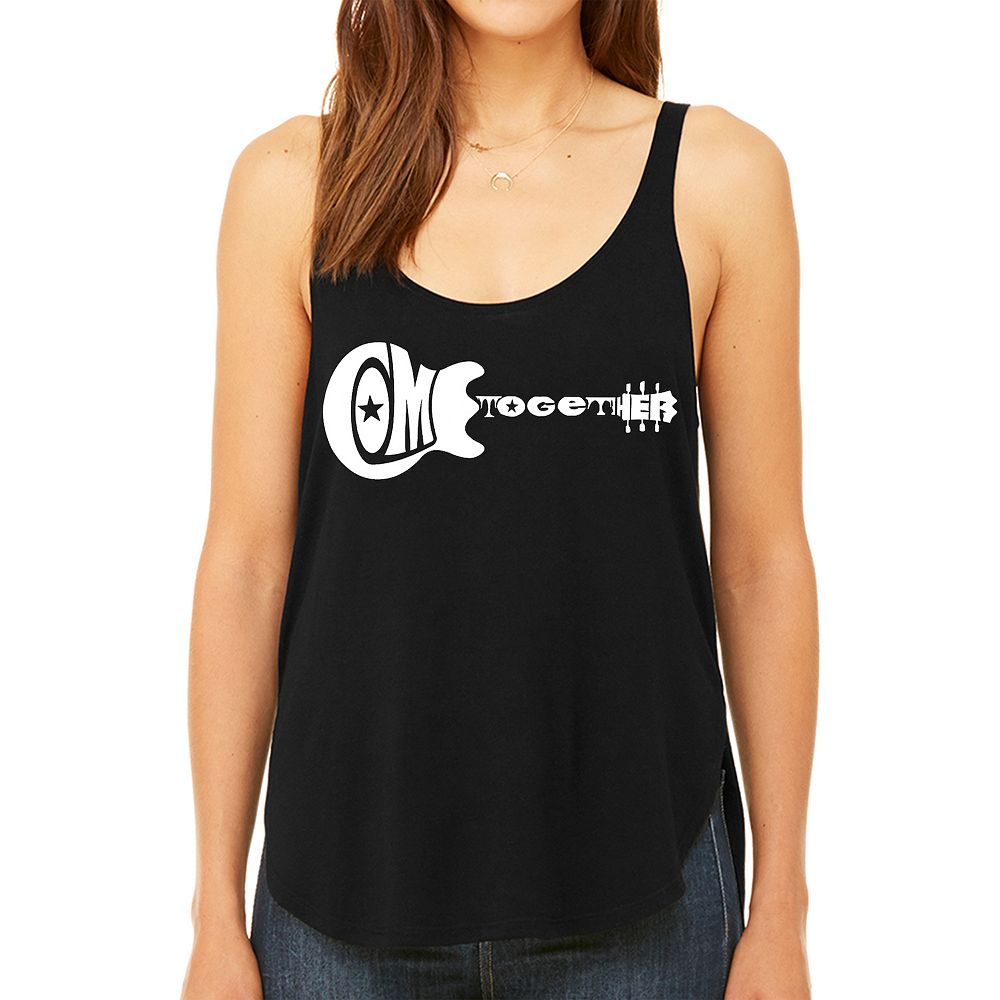 Come Together - Womens Word Art Flowy Tank Top