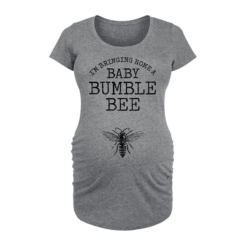Maternity Bringing Home A Baby Bumble Bee Graphic Tee
