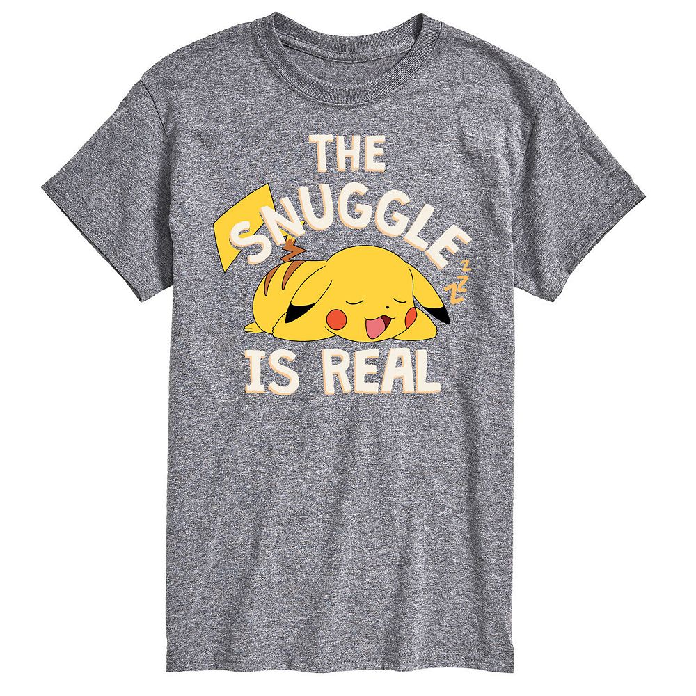 Men's Pokemon The Snuggle Pikachu Tee