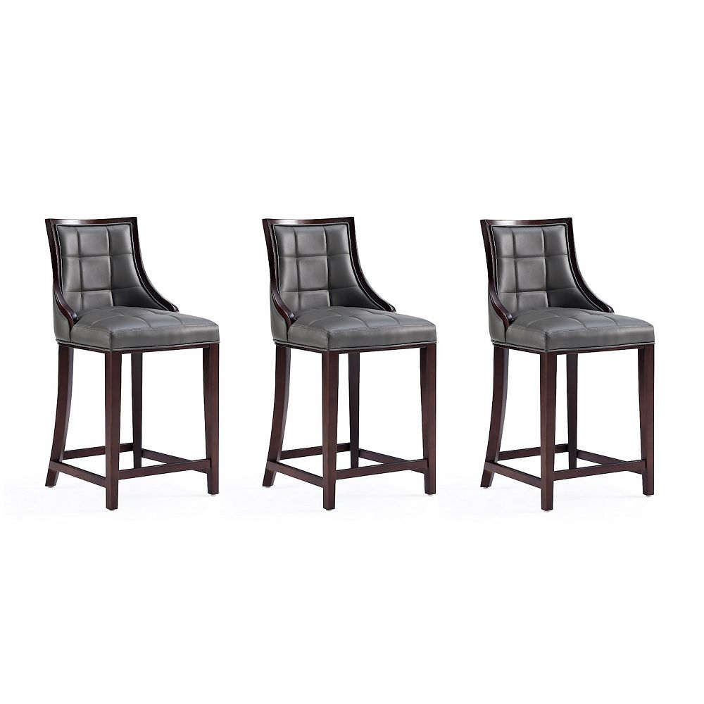 MANHATTAN COMFORT Fifth Avenue Counter Stool 3-piece Set