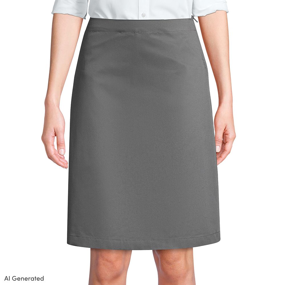 Women's Lands' End School Uniform Blend Chino Skort