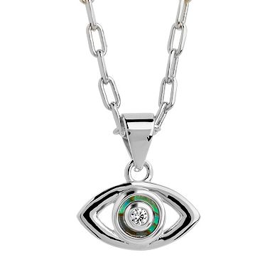 MC Collective Evil Eye Dyed White Freshwater Cultured Pearl Pendant ...