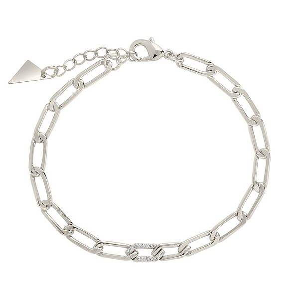 MC Collective Cubic Zirconia Chain Link Bracelet